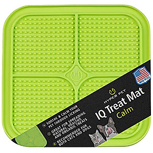 Hyper Pet Lick Mat for Dogs & Cats - IQ Treat Mat Interactive Dog Toys Helps Reduce Pet Anxiety & Boredom