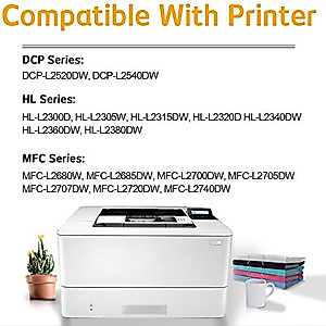 CHINGER Compatible Toner Cartridge Replacement for Brother TN660 TN-660 TN630 for HL-L2300D HL-L2320D HL-L2380DW HL-L2340DW MFC-L2700DW MFC-L2707DW DCP-L2540DW Printer (Black, 2-Pack, High Yield)