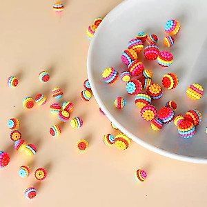 WASAIE Acrylic ball Beads Dangle Earrings for Women Statement Earring Candy Colored Drop Dangle Geometric Jewelry Earrings For Birthday Gift Party