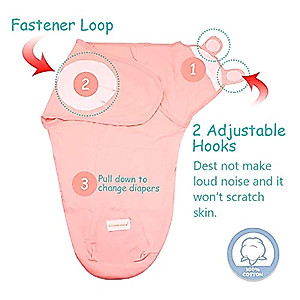 Hooyax Swaddle Blanket for Baby Boys and Girls, Cotton Swaddle Wrap Adjustable Sleep Sack for Newborn Baby, 3 Pack, Pink+Green+Floral Large(3-6 Months)