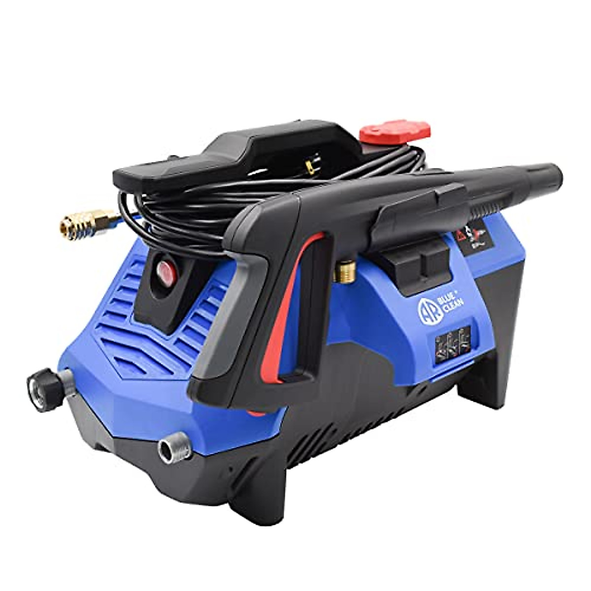 AR Blue Clean BC2N1HSS Electric Pressure Washer-2300 PSI, 1.7 GPM, 13 Amps Quick Connect Accessories, 2 in 1 Detachable Cart, On Board Storage, Portable Pressure Washer, High Pressure, Car, Patio