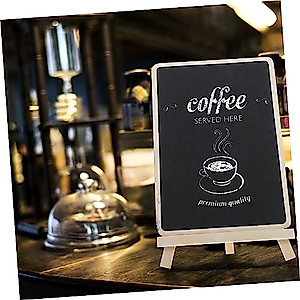 Holibanna 5pcs Blackboard Wooden Easel Small Easel Tabletop Chalkboard Signs Standing Easel Wooden Menu Board Mini Chalkboard Sign Wedding Signs 20x Boxwood Vertical Writing Board