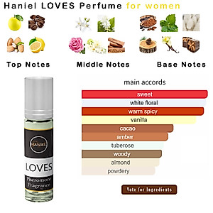 Haniel Perfume Oil For Women, Roll On Perfume for Women, Great Scent Sensual Elegance Floral Fragrance, Sandazee, Golden Lure Perfume