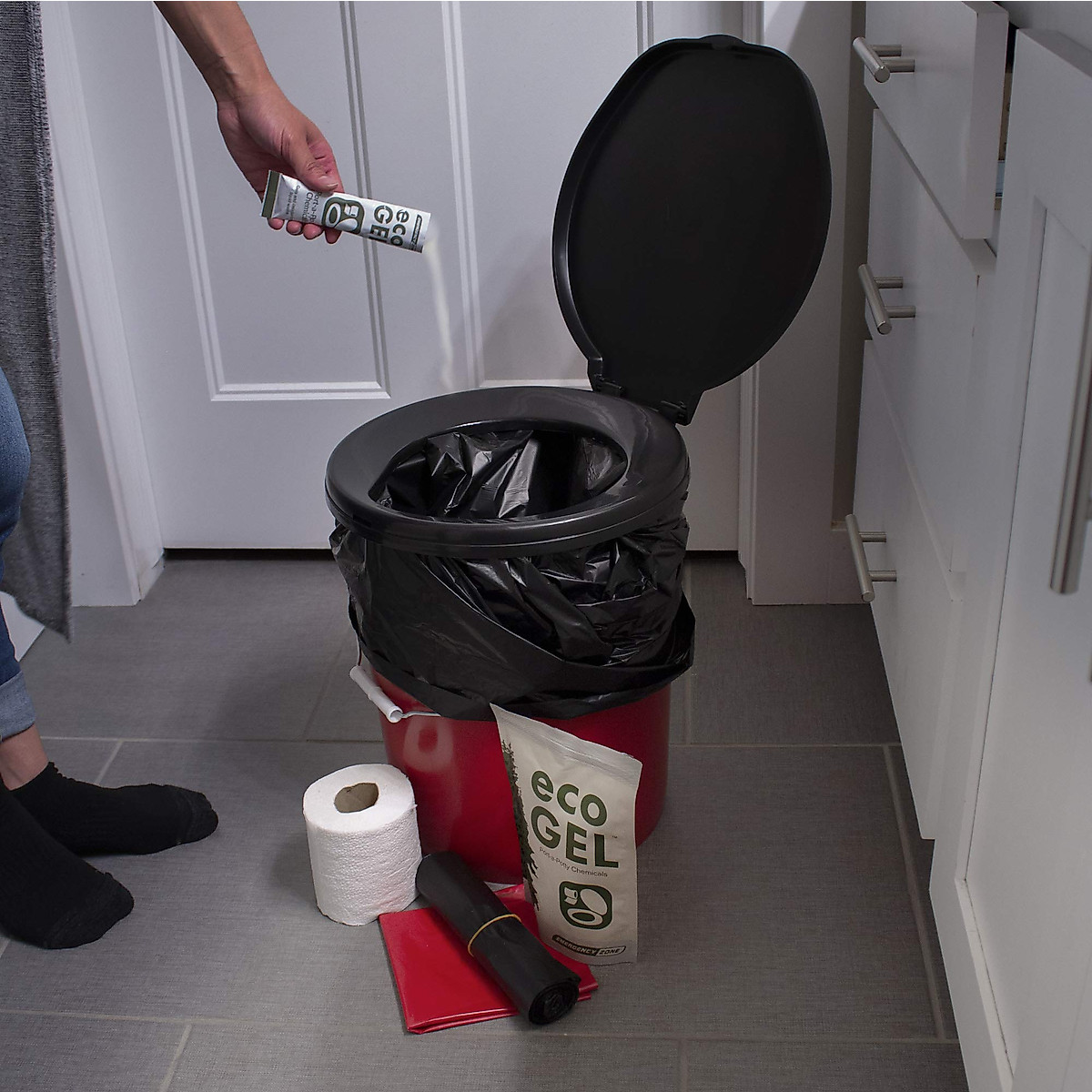 Emergency Zone Honey Bucket Style Toilet Complete Set with Liner and Chemicals