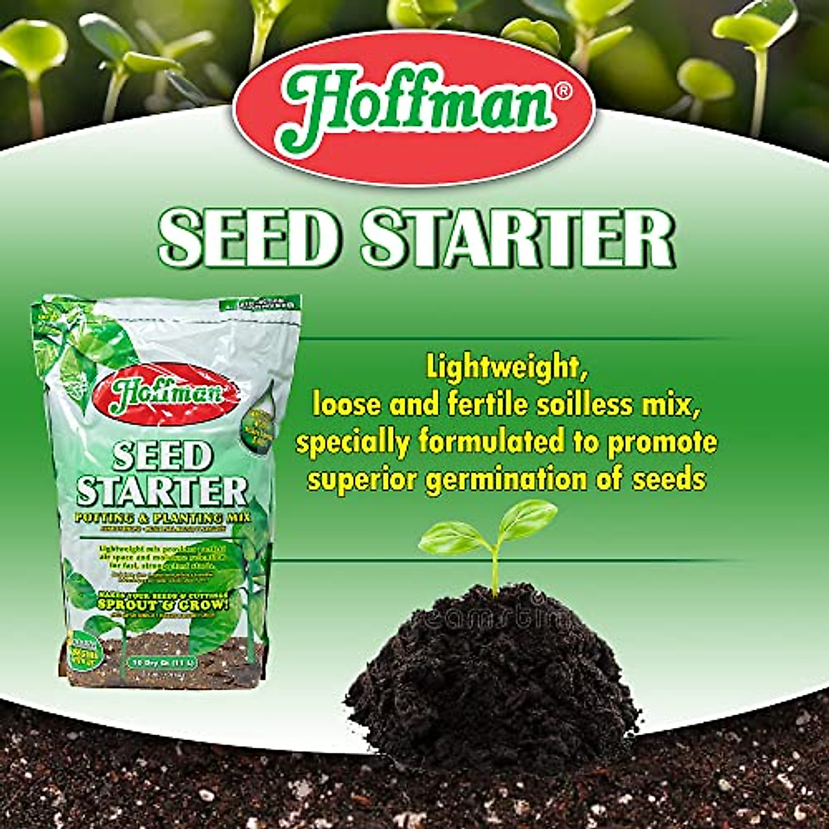 Hoffman 30103 Seed Starter Soil, 10 Quarts