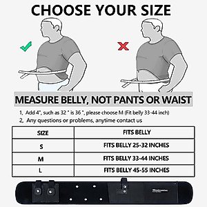 Mostcomtac Belly Band Holster - Gun Holster for Women and Men, Concealed Carry Waist holster for Most Pistols and Revolvers, Fits Glock, Smith Wesson, Taurus, Ruger, Shield, Etc