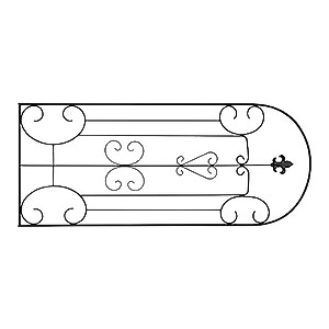 2 Pack Garden Trellis, for Climbing Plants 60" x 18" Black Steel Potted Support Vines Metal Wire Plant Trellis for Climbing Vegetables Flower Patio Roses Cucumbers