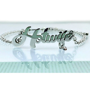His and Hers Intimates ? HOTWIFE ? Stainless Steel Anklet, Necklace & Bracelet Jewelry - Hot Wife, Queen of Spades, Vixen, Threesome, Naughty, QOS, MFM, Swinger (HOTWIFE Anklet)