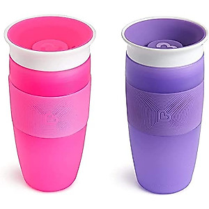 Munchkin 14 oz Miracle 360° Sippy Cup (Pink/Purple)