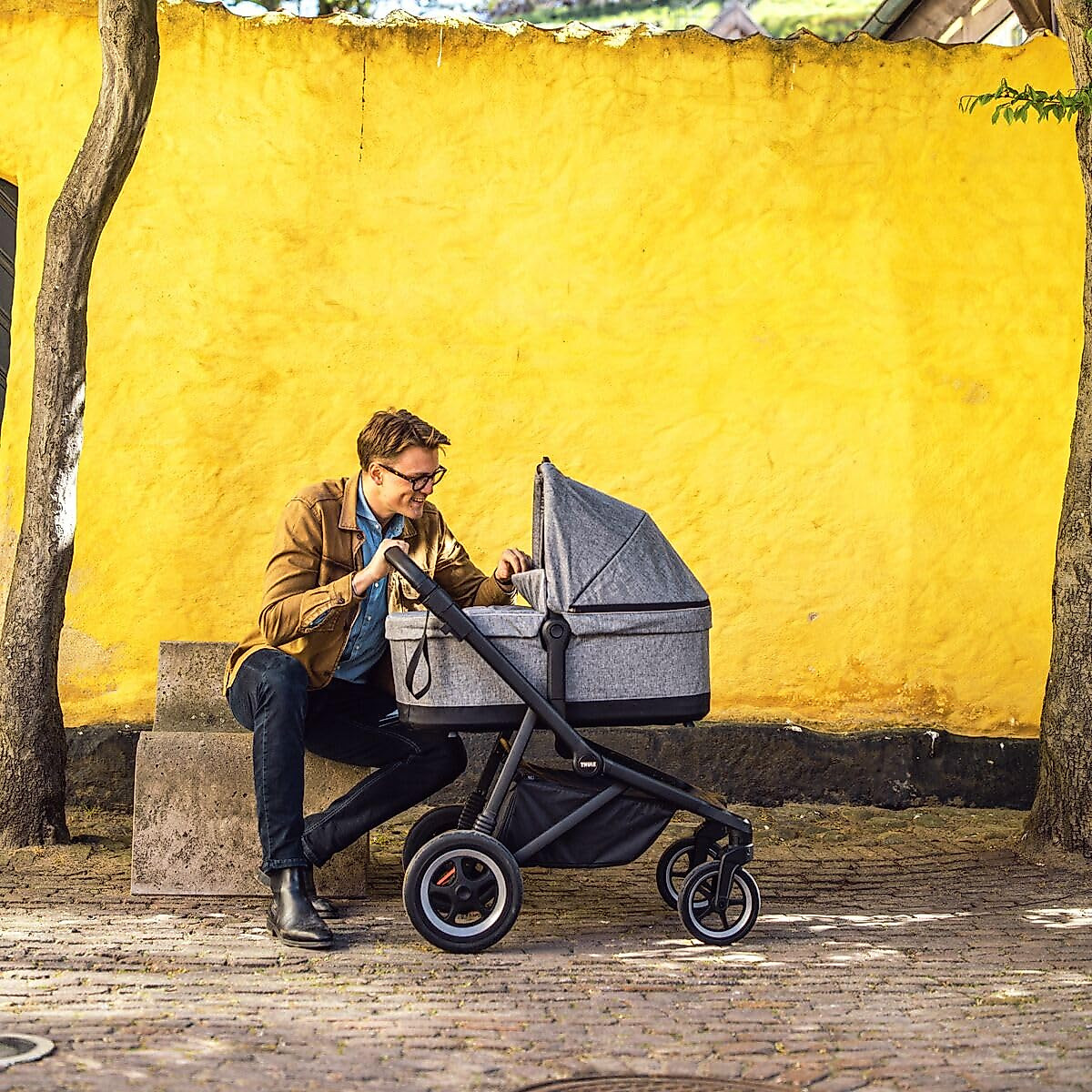 Thule Sleek Bassinet, Grey Melange