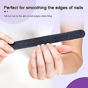 Canvalite Nail File Thin Emery Boards for Nails 100/180 Grit Nail Files for Natural Nails Manicure Pedicure Tool for Home and Salon Use 12PCS
