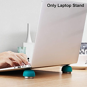 CALIDAKA Laptop Cooling Stand, Ergonomic Laptop Stand Small Invisible Cooler Ball Portable Magnetic Foot Heat for Notebook Computer Laptop