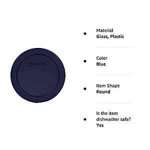 Pyrex 7200-PC 2-Cup Blue Replacement Food Storage Lid - Made in the USA