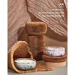 M&SENSE Soothing Eucalyptus Scented Candles, Large 3 Wick Soy Tin Candle, Over 40 Hour Burning Time, 100% Natural Vegan Wax, Relaxing Aromatherapy Aesthetic Candle Gift for Women Men