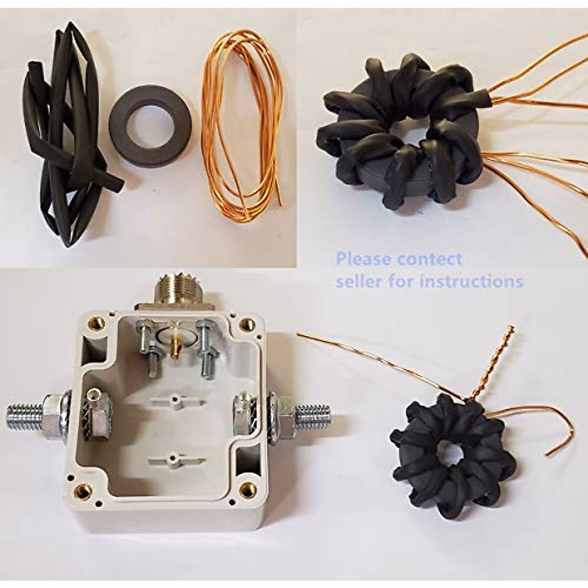 1-30Mhz HAM HF Radio Antenna Equipment Shortwave Radio Balun Kit NXO-100 Magnetic Balance Amateur Radio Antennas DIY