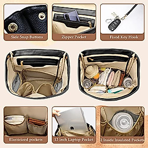 Omanmoli Diaper Bag Backpack Leather Diaper Bag Backpack Baby Bag Diaper Bag Organizer