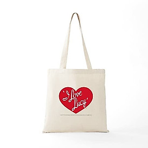 CafePress I Love Lucy: Logo Tote Bag Natural Canvas Tote Bag, Reusable Shopping Bag