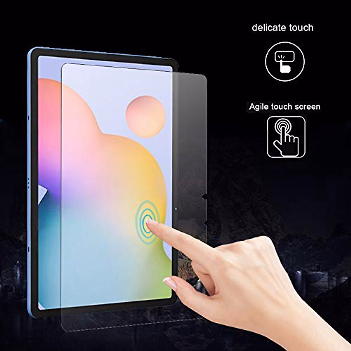Doemoil For Samsung Galaxy Tab S9 / Tab S7 Screen Protector Glass 9H Hardness Anti-Scratch Anti-Fingerprint Glass Easy-Install Screen Protector Glass for Samsung Tab S9 S8 S7 11 inch Tablet (1 Pcs)