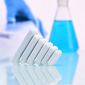 LABALPHA 6Pcs PTFE Magnetic Stirrer Mixer Stir Bar, Magnetic Stir Bar 10mm/0.39 inch