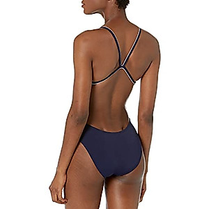 TYR Women's Standard Guard Cutout Fit Swimsuit, Navy, 38
