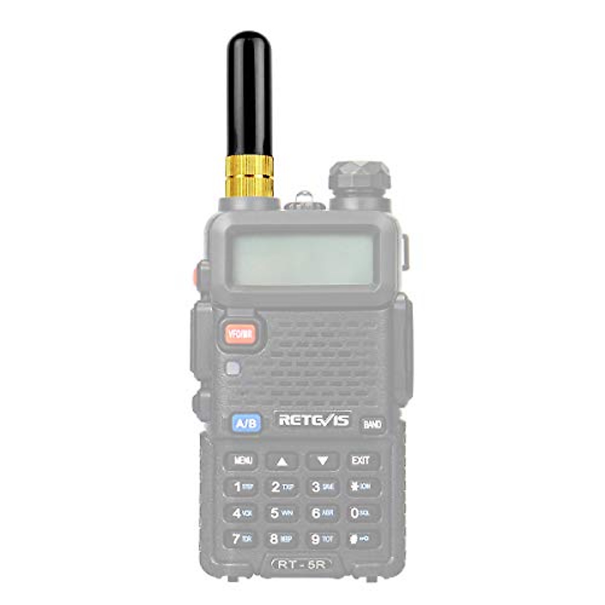 Retevis 2 Way Radio Antenna High Gain Long Range SMA-F Antenna Compatible with BaoFeng UV-5R BF-F8HP BF-888S Retevis RT29 RT-5R RT5 RT-5RV RT21V RT86 RT7 RT6 Arcshell AR-5 Walkie Talkies (1 Pack)