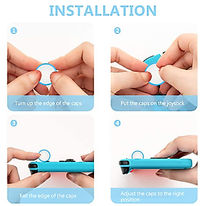 SOLUSTRE 16 Pcs Button Cap Joystick Thumb Grip Cap Handgrip Gaming Stand Qgrips Joystick Caps for Game Machine Silicone Grips Thumb Grips Thumb Stick Cover Handle Cover Shine