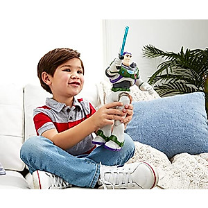 Mattel Lightyear Toys, Talking Buzz Lightyear 12 Inch Action Figure with Motion, Light and Sound, Laser Blade Action