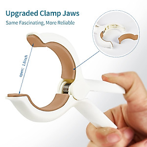 TRENDYSUPPLY 9 Pack Beach Towel Clips, Plastic Clothespin, Heavy Duty Laundry Clips to Keep Your Towel, Clothes, Blankets from Blowing Away, Strong Clamps for Cruise Chairs(Khaki)