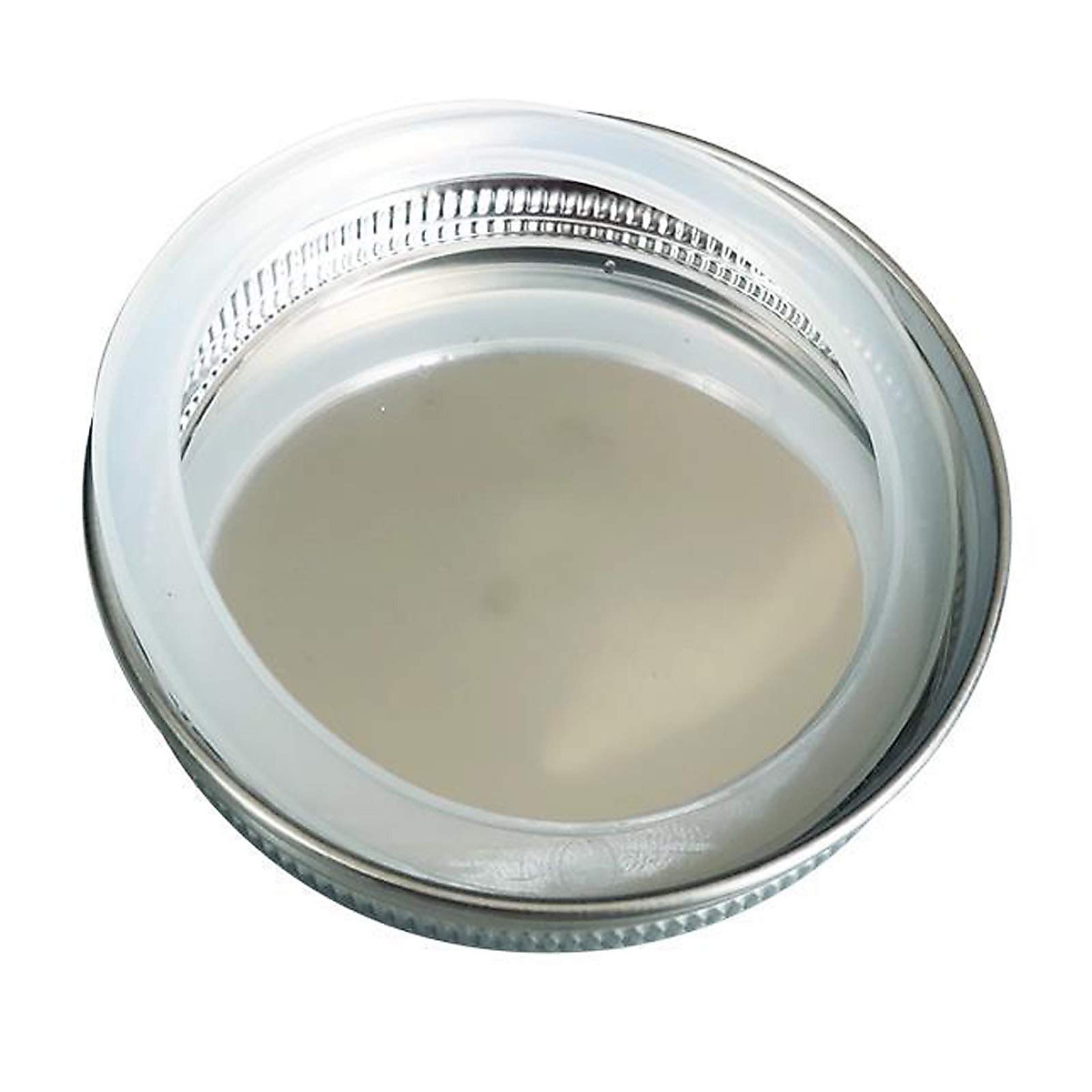 SHEYNIAN 12 Pack Rubber Seals for Glass Jars, Replacement Silicone Gasket Seal Ring, Silicone seals for 2.75 Inch / 70mm Regular Mouth Canning Jar (White)