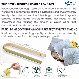 Premium 100 Neem Leaf Tea Bags, 100% Natural and Pure from Neem Leaves. Loose Leaf Neem Herbal Tea. Neem Leaf Tea. No Sugar, No Caffeine, No Gluten, Vegan.