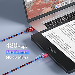 Micro USB Cable,6FT Fast Android Charging Cord for Kindle eReaders,X-Box One/PS4 Controller,Alcatel Phone,Braided Charger Cord for Fire Tablet,Samsung Galaxy S7 Edge S2 J7 J5 J3,LG K40,Moto E4 E5 E6