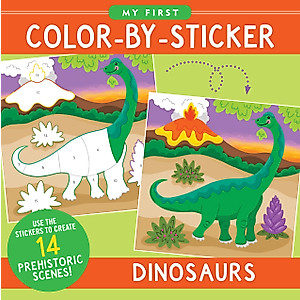 My First Color-by-Sticker Book - Dinosaurs