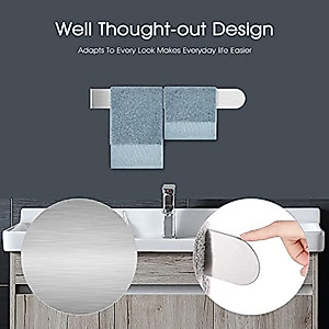 LUSUNGOLD Towel Rack,Command Damage Free Hand Towel Holder for Dry Towel/Wet Towel,Bathroom Hand Towel Holder,Washcloth Holder,Self Adhesive Towel Holder,Stainless Steel Towel Bar.