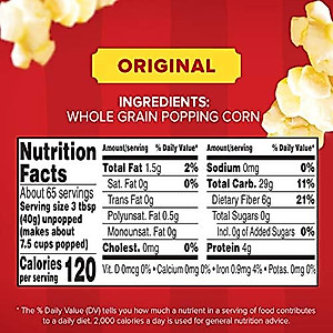 Orville Redenbacher's Original Gourmet Yellow Popcorn Kernels, 5 Pound, 12 Ounce