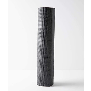 Halfmoon Essential Studio 4mm Yoga Mat: Latex Free Moderate Grip Lightweight and Durable - for Yoga, Pilates, Workout and Floor Exercises, 72" (Charcoal)