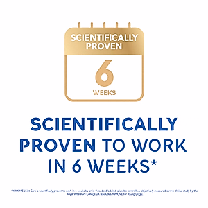 YuMOVE Hip & Joint Supplement for Dogs with Glucosamine, Chondroitin, Omega 3, Hyaluronic Acid, Green Lipped Mussel, & Fish Oil for Dogs - Max Strength - for Senior Dogs 120 Tablets