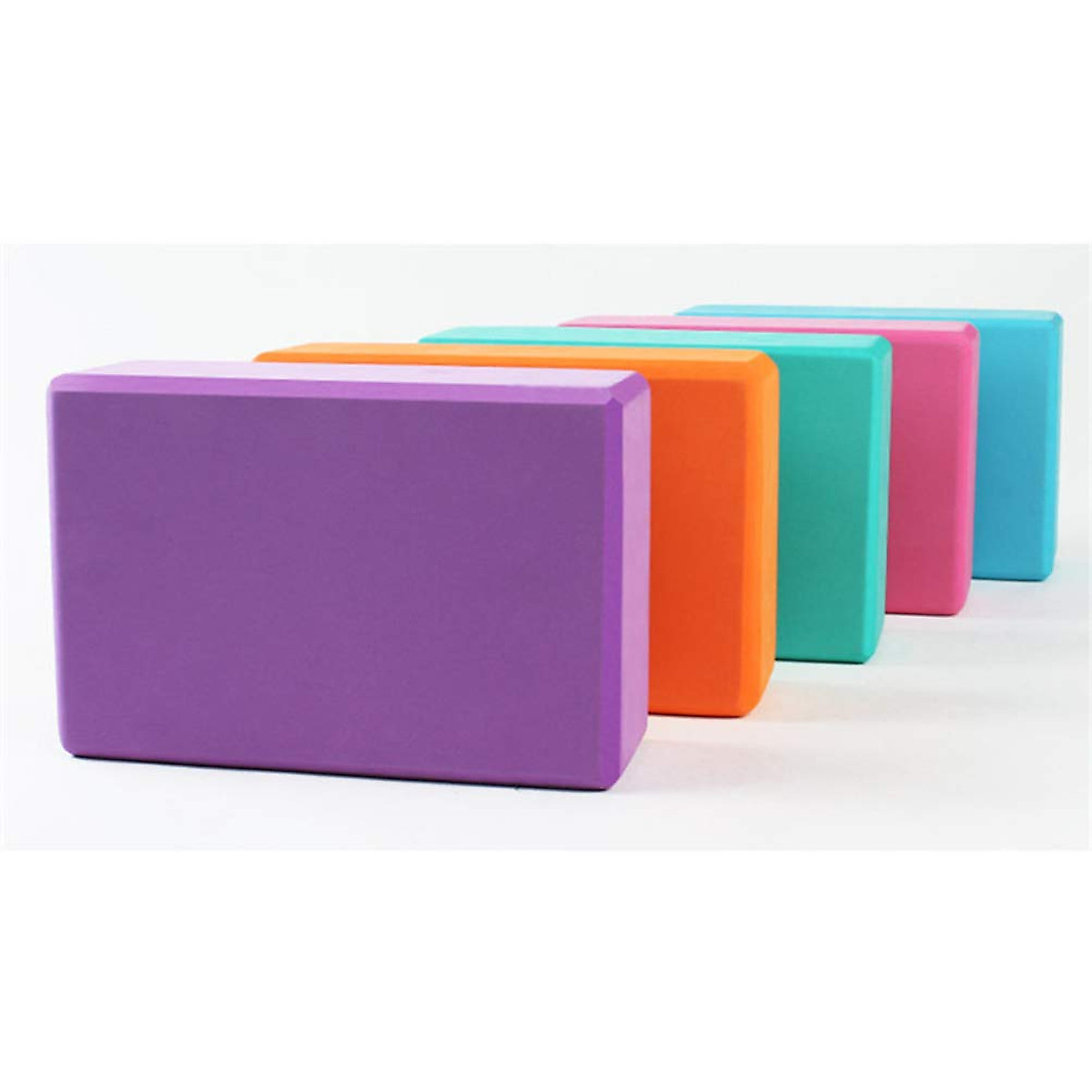 ARTIBETTER Pilates Workout Blocks Fitness Exercise Block Exercise Blocks Sport Accessories Eva Gym Foam Brick Exercise Accessories Stretch Blocks Hair Comb Travel Bristle Fitness Brick Yoga
