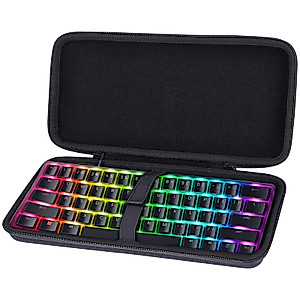 Co2CREA Hard Travel Case Replacement for Razer Huntsman Mini / Snpurdiri / MageGee Gaming Keyboard (Black)