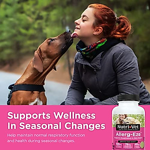 Nutri-Vet Allerg-Eze Chewables for Dogs - Formulated Antioxidants and Omega-3 Acids - Supports Respiratory and Skin Health - 60 Chewables