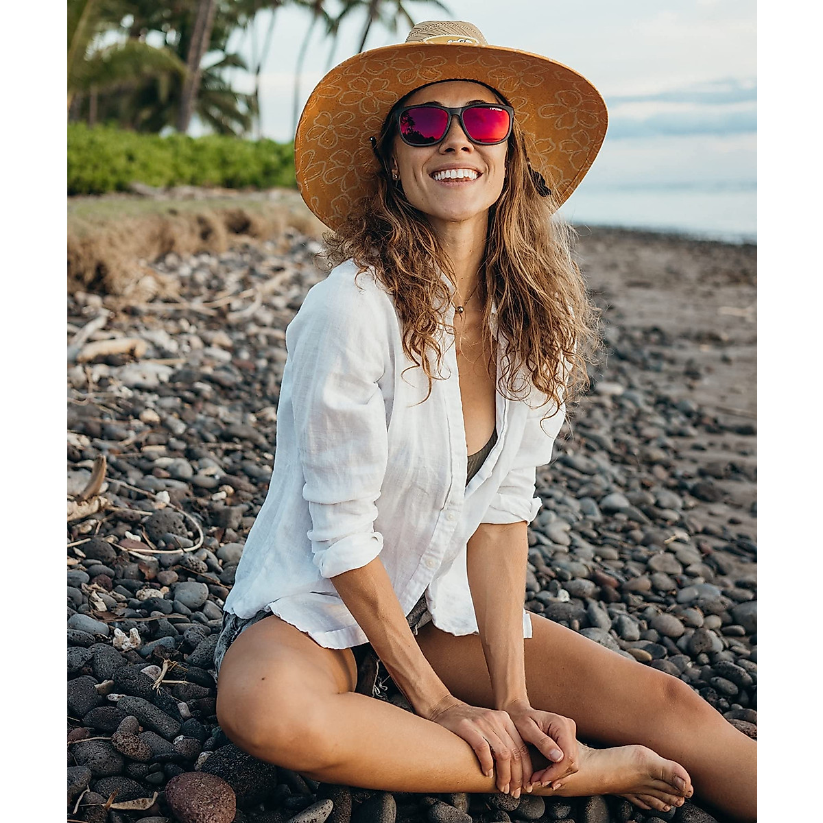 Tifosi Optics Swank XL Sunglasses (Satin Vapor, Smoke Lens with Red Mirror)