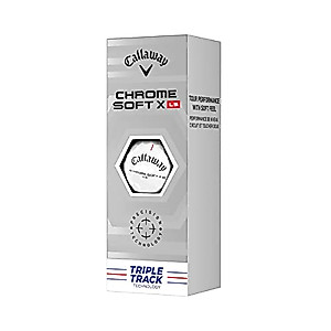 Callaway Golf 2022 Chrome Soft X LS Golf Balls, Triple Track, White