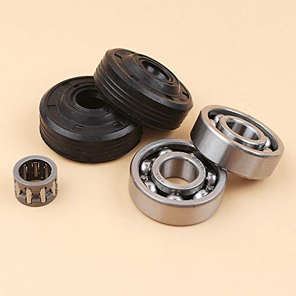Corolado Spare Parts, Crankshaft Crank Ball Bearing Oil Seal Kit for Husqvarna 240 236 235 142 141 136 137 36 41 Chainsaw Parts