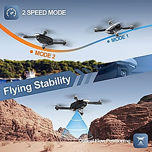 Holy Stone Drone for Kids Adults with 1080P HD Adjustable Camera, Fold-able RC Quadcopter for Beginners with 30 Mins Flight, Gravity Sensor, Voice Control, Trajectory Flight, Storage Case, HS260