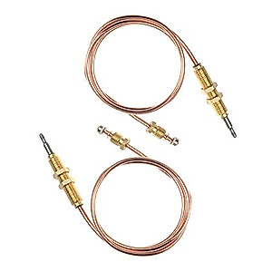 Timsec 2Packs Fire Pit Thermocouple F273117, Tank Top Heaters Lead Compatible with Mr Heater MH12C, MH12T, MH12CS, MH12TS, MH24T, MH24TS, MH42T, Replace# F273100, F273105, F273200, F273300, F273305