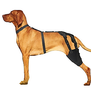 PLKO Dog Knee Brace with Side Stabilizers - Support for ACL, Knee Cap Dislocation, Arthritis - Warmth, Stability, and Pain Relief(Size: XXXL)