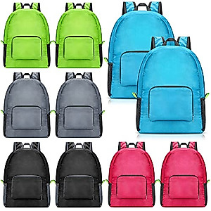 Jexine 10 Pcs Backpacks Bulk 16.5 Inch Lightweight Backpacks Student School Book Bag Book Bags for Kids for Travel (Multicolor)
