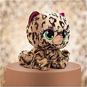 GUND P.Lushes Designer Fashion Pets Sadie Spotson Leopard Cat Plush, Premium Stuffed Animal, Black and Pink, 9”