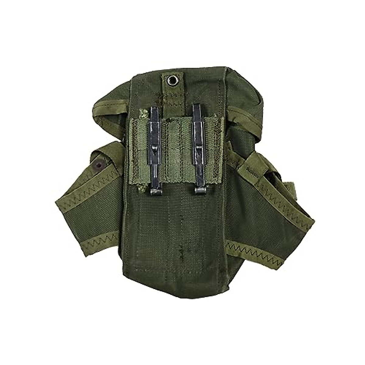 US Military Alice Ammo Pouch Ammunition OD Green (Olive Drab) 30 Round Magazine M16 Rifle Hand Grenade LC-1 Small Arms Case Pouch with Alice Clips LC1