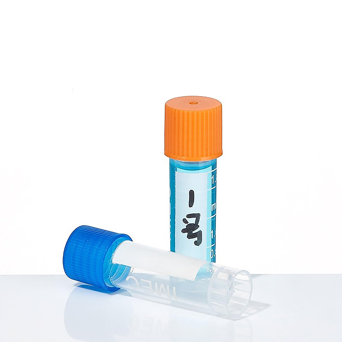 Cryogenic Vials 2ml - Cryo Tubes with Screw Caps - Self Standing Cryogenic Vial (2ml-Blue/(500pcs))