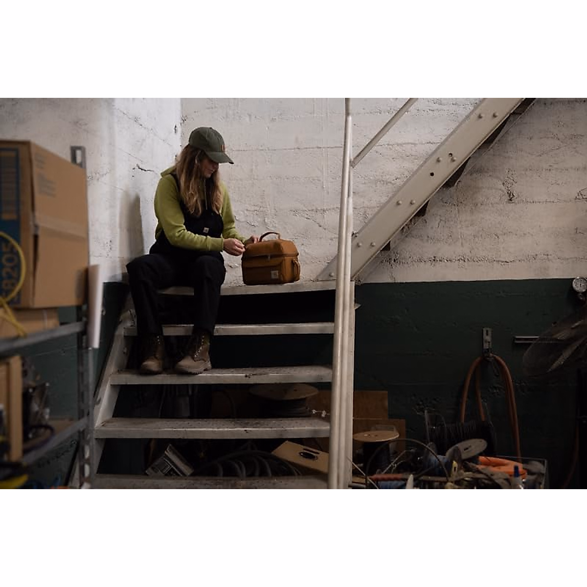 Carhartt 12 Can Two Compartment Lunch Box | Durable, Fully-Insulated Lunch Bag for Women & Men, Large Lunchbox (Black)